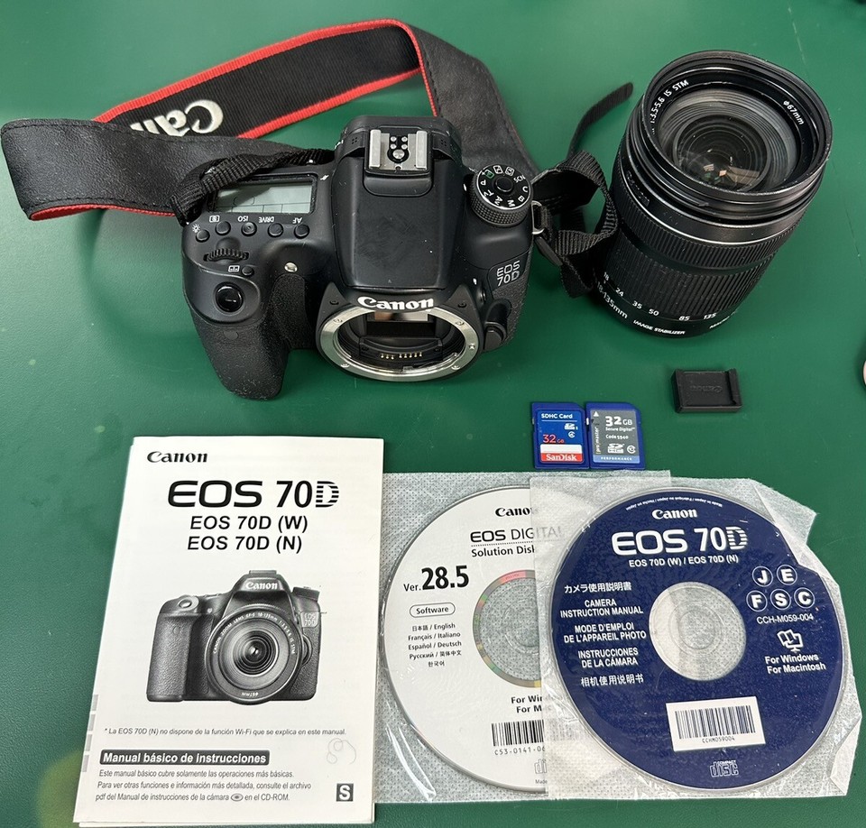 CANON EOS 70D DIGITAL SLR CAMERA (E16001809) 680569097248| eBay