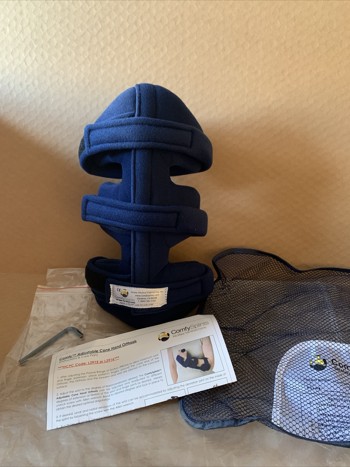 Comfy Splints Comfy Adjustable Cone Hand Orthosis Wrist Device Splint ...