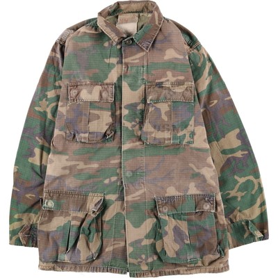 Vintage 1980'S US Military Camouflage Pattern Woodland Camo Stenciled ...