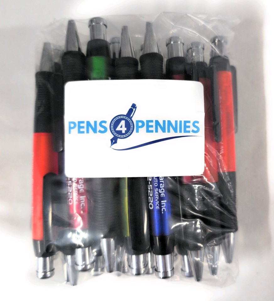 30 Pack Misprint Pens CHUBS Thick Barrel Rubber Grip Click Pens Lot ...