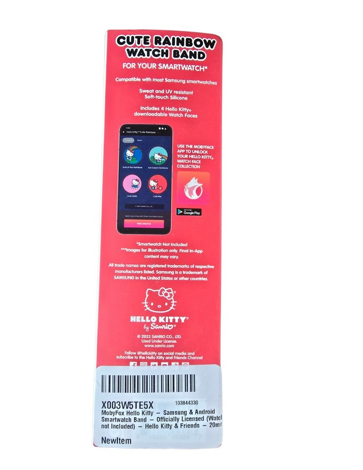 Mobyfox Hello Kitty Rainbow Watch Band Compatible With Samsung ...