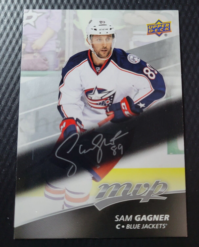 2017-18 Upper Deck MVP Silver Script SAM GAGNER Columbus Blue Jackets ...