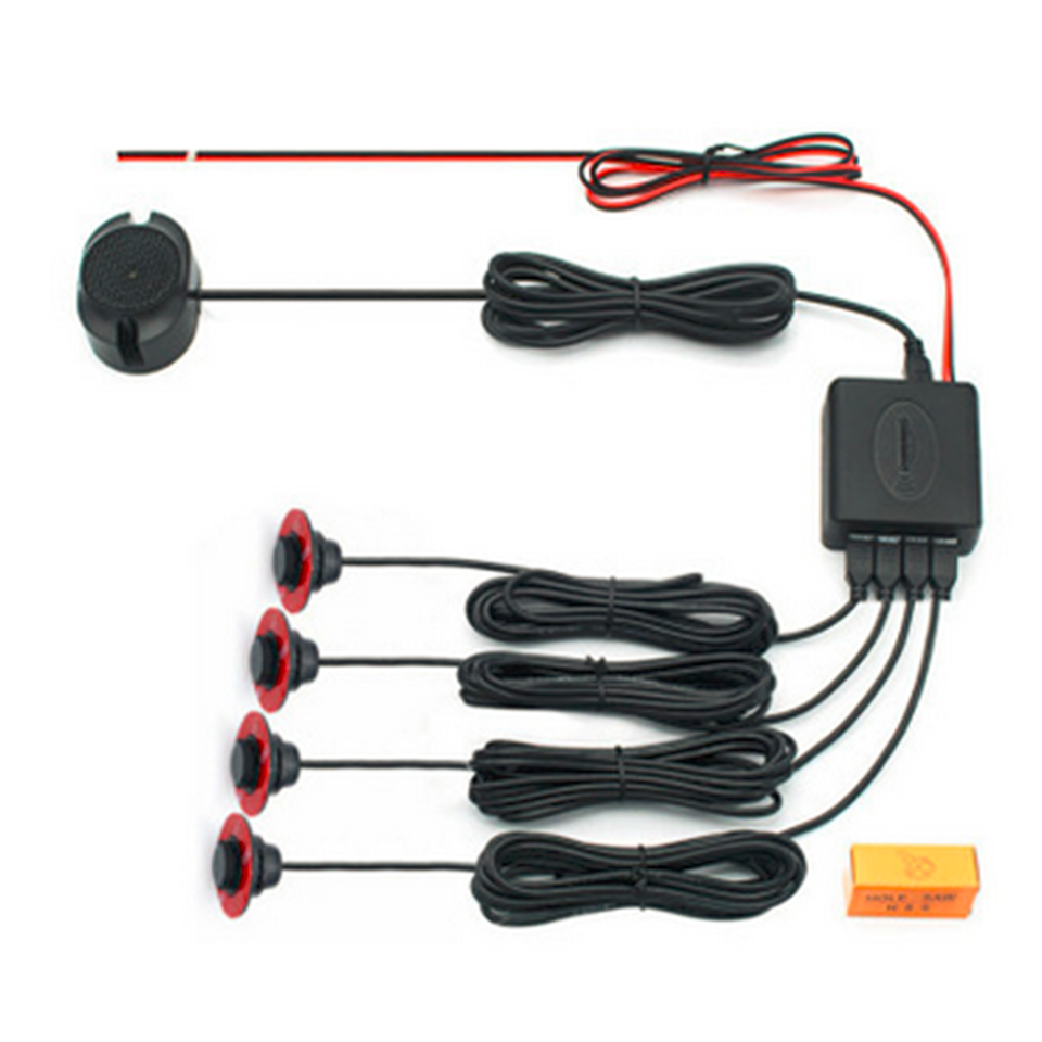4PCS Car Flat Sensor System Reverse Backup Parking Radar Rainproof ...