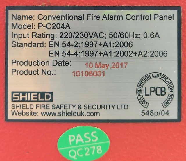 Shield Fire Safety P-C204A Conventional Control Panel for sale online ...