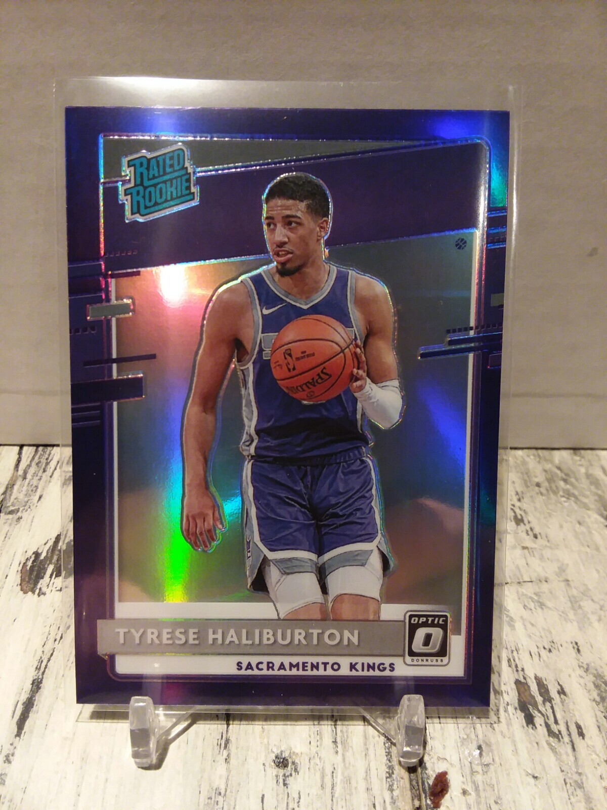 2020-21 Donruss Optic Tyrese Haliburton Purple Prizm Holo ROOKIE ...