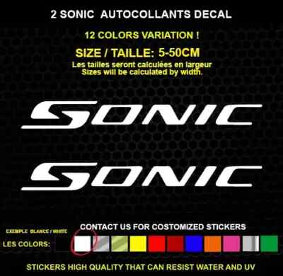 SONIC sticker Genuine decal sticker WATERPROOF STICKERS | eBay