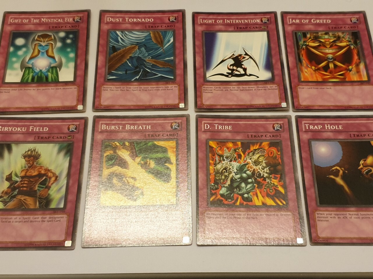 Yu Gi Oh - Trap cards X 8 - SKE - Mint | eBay