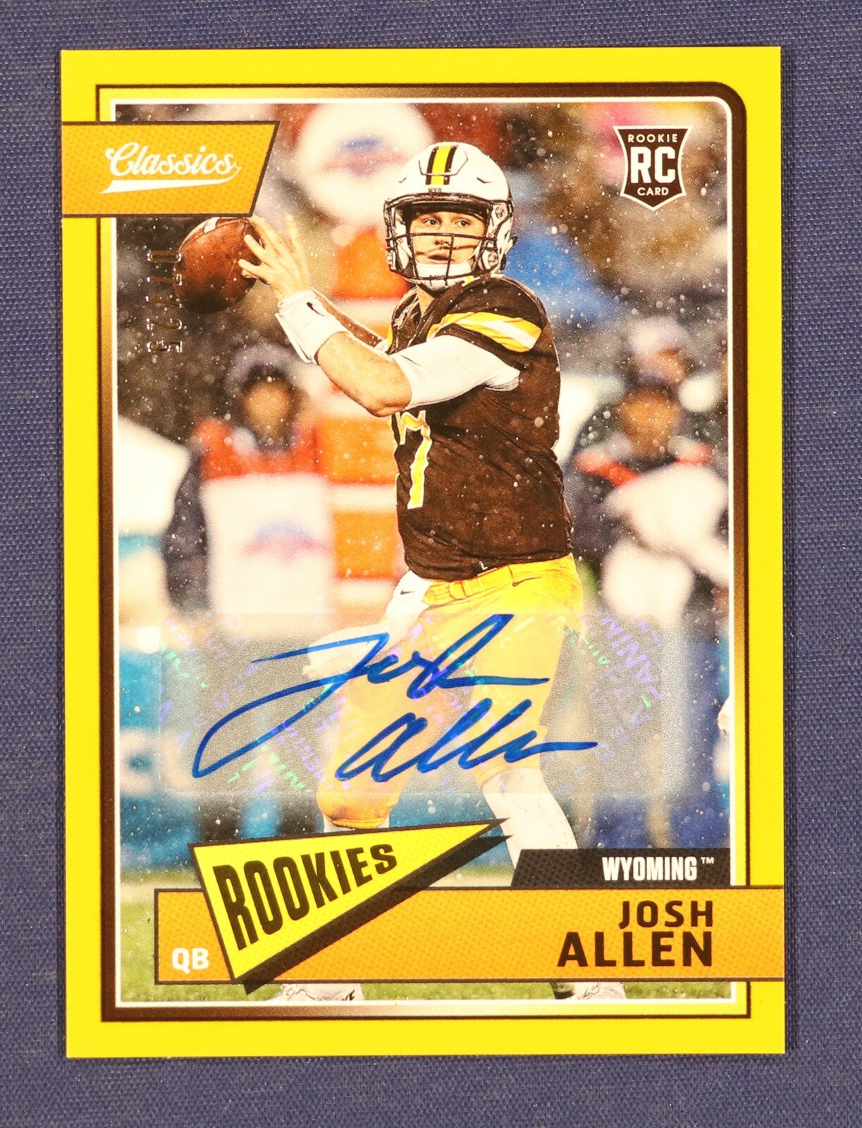 2018 Classics Significant Signatures Gold #207 Josh Allen RC /25 #d ...