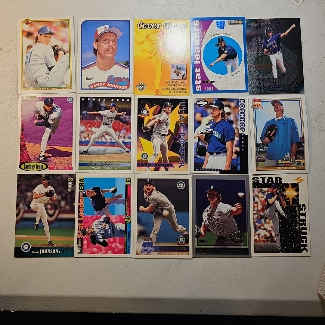 Lot Of 15 Randy Johnson Cards Inserts And A Rookie Card Ex Mt-Nt | eBay