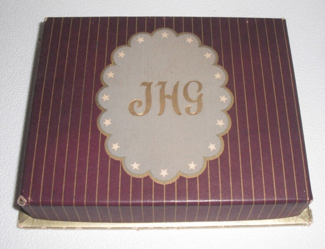 Vtg Brown & Bigelow Monogram JHG Double Bridge Deck Playing Cards 1947 ...