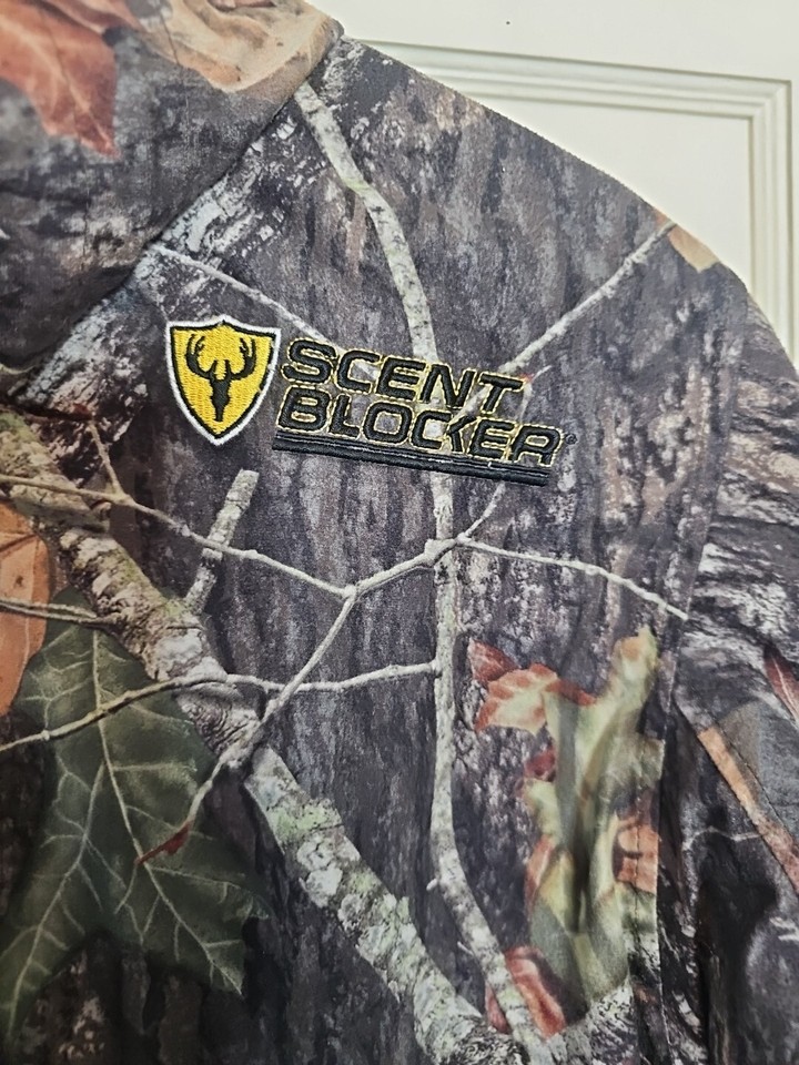 Scent Blocker Camo Jacket Mossy Oak Breakup Rain Blocker Hooded Mens XL ...
