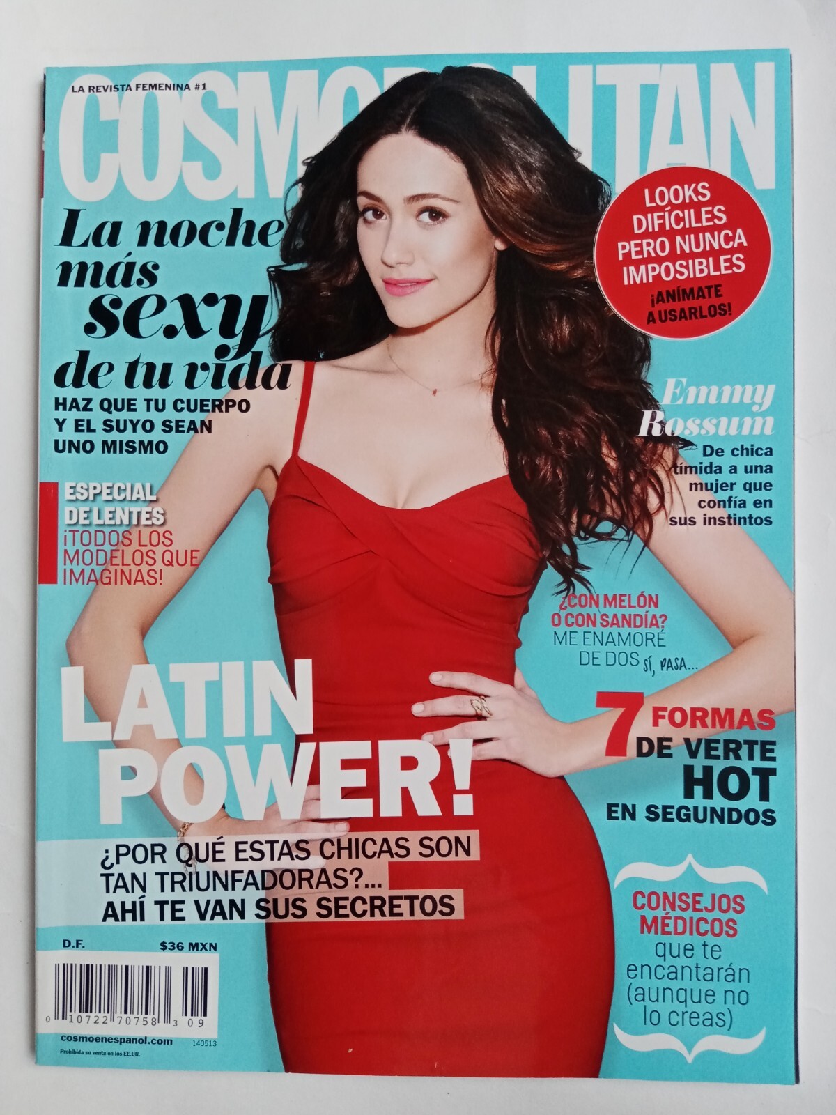 EMMY ROSSUM COSMOPOLITAN MEXICAN MAGAZINE MEXICO SPANISH SEPTEMBER 2013 ...