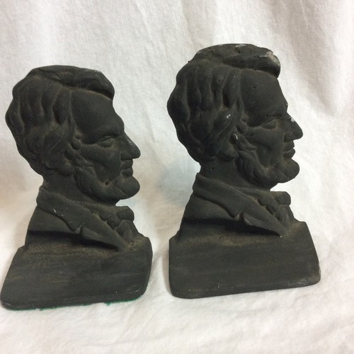 Vintage Abe Lincoln Head small Bookends | eBay