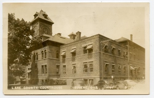 Lane County Courthouse, Eugene Oregon Vintage Photo Postcard to ...
