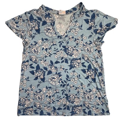 NWT LuLaRoe Layla Mandarin Split Collar Top NEW RELEASE - 3XL - Blue ...