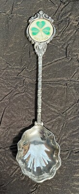 Collectible Vintage Spoon Silver plated Ireland Clover Argente ...