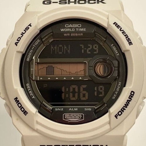Casio GLX-150-7 G-Shock G-LIDE Tide Graph Surf Watch Cream/Off-White ...