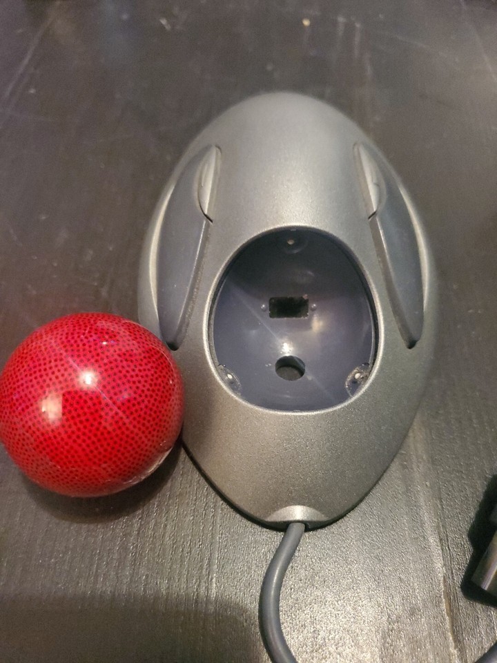 Untasted Logitech T-BC21 Marble Mouse Roller Ball USB TrackBall Mouse ...
