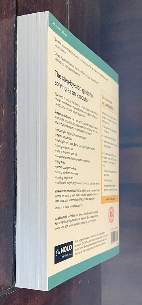 Executor's Guide : Settling a Loved One's Estate or Trust by Mary Randolph (2016, Trade ...