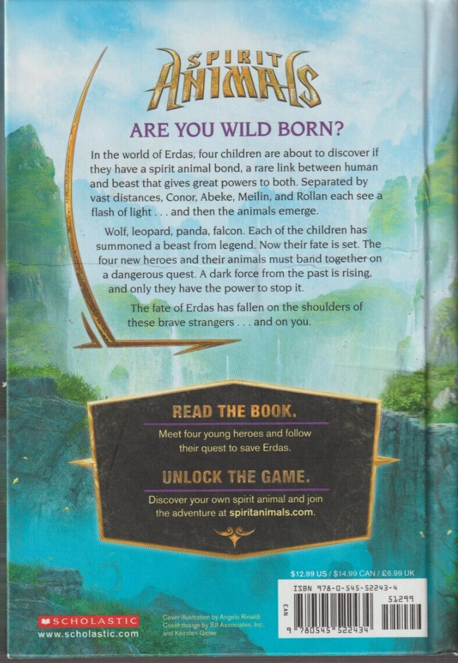 Spirit Animals Book 1 Wild Born Brandon Mull Hardcover New ...