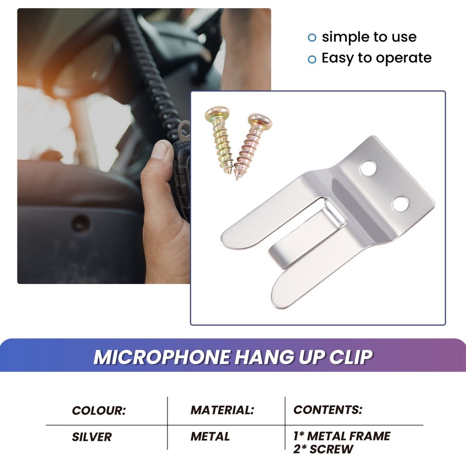 Metal MIC Halter / Clip - Einschrauben fuer CB / Ham Radio - MH2 ...