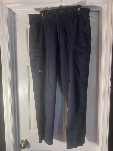 Men's Blue Softwill By Unifirst Work Pants 36"x30 | eBay