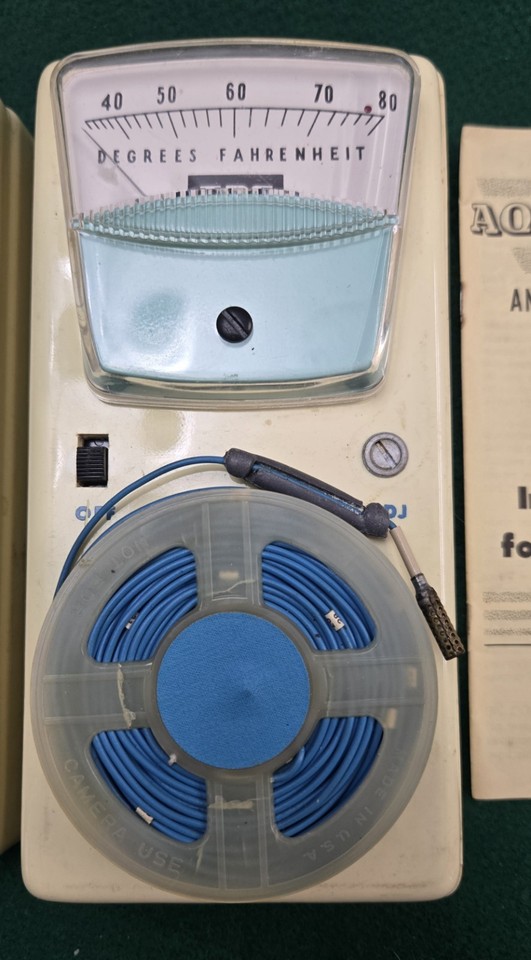 Vintage Aqua-Temp Fishing Temperature Device Nice Plastic Box Rare ...