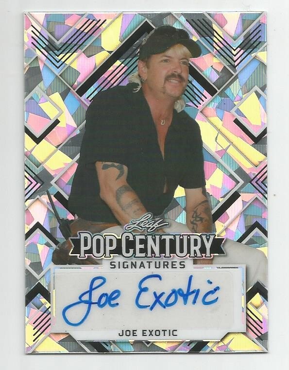 2022 LEAF POP CENTURY JOE EXOTIC AUTOGRAPH SILVER ICE #22/25 | eBay