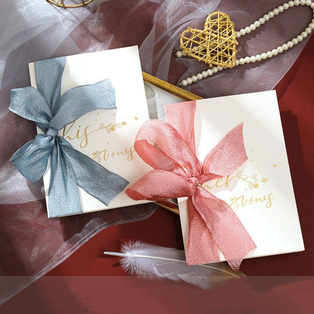 2pcs 14*20 CM Wedding Notebook Paper Wedding Vows Book Pledge Card ...