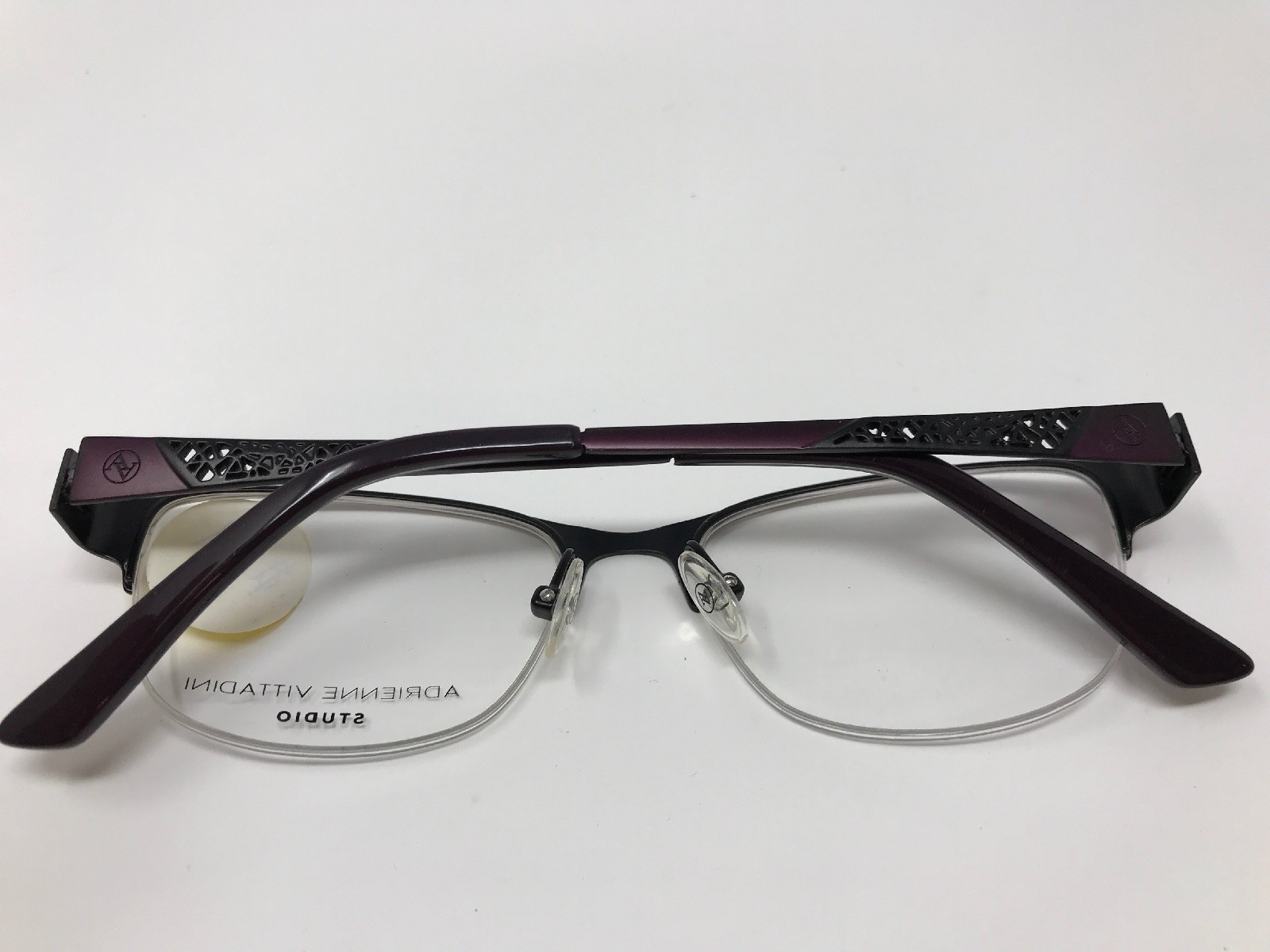 Adrienne Vittadini Eyeglass Frame AV 524S 50/16-135 Purple Black Half ...