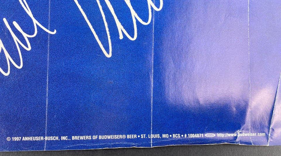 Vintage 90's Budweiser Beer Posters Nascar Racing Hydroplane St ...