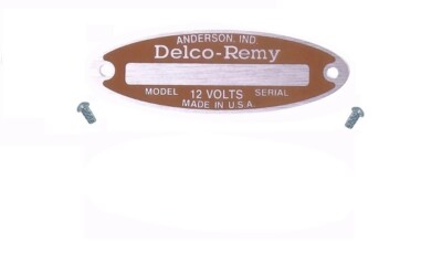Blank Delco Remy ID Tag for Distributor - Generator - Starter | eBay