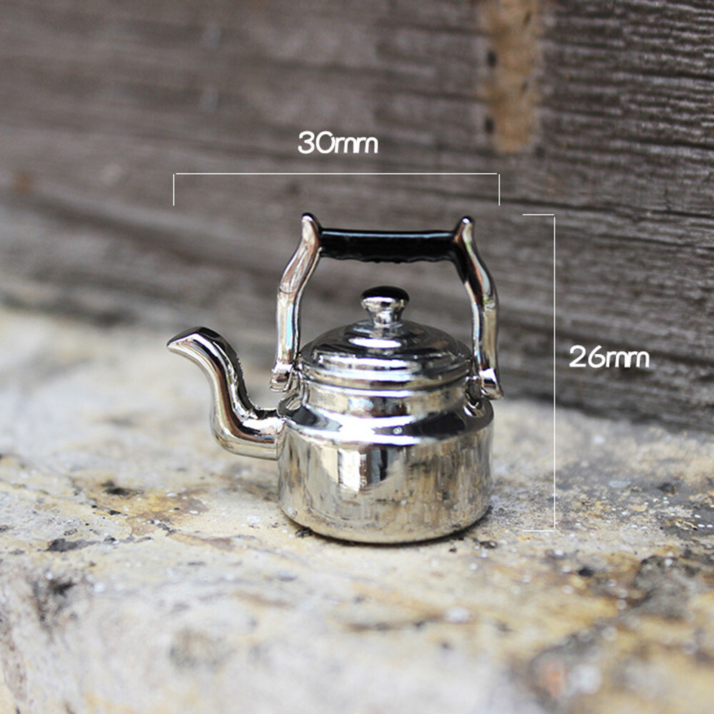 1:12 Dollhouse Miniature Mini Kettle Model Doll's House Kitchen Decor ...