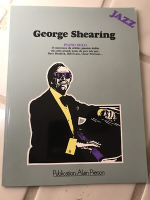 Vintage 1985 George Shearing Piano Solo Jazz Book Alain Pierson Paris ...