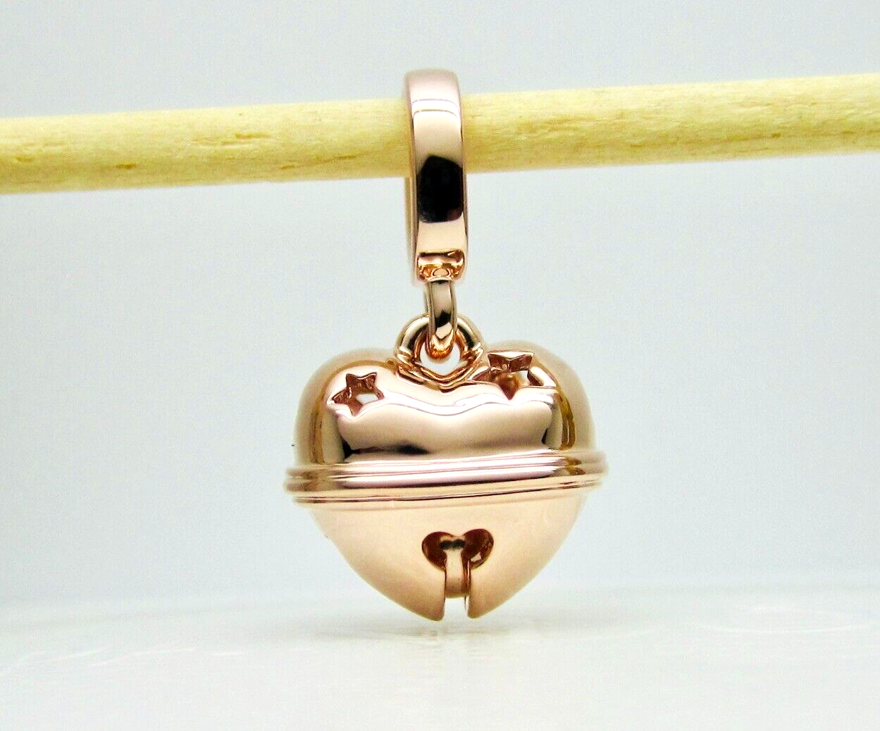 Authentic Pandora #782376C00 Festive Bell Dangle Charm Rose Collection ...
