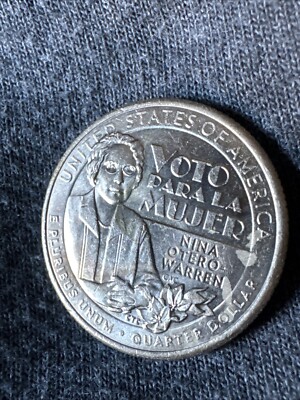 2022 "D" Mint Voto Para La Mujer QUARTER Rare *2nd* "IN COD WE TRUST ...