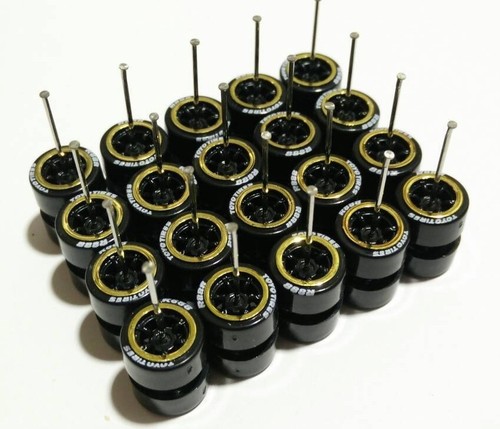 1:64 Comold Gold ring rims TOYO long axle fit Tomica Hot Wheels diecast ...