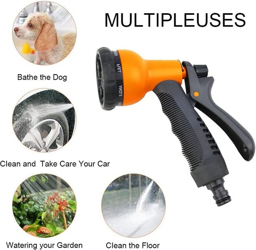 Hoselock Multi Spray Gun Garden Water Flowers Watering With 8 Spray ...