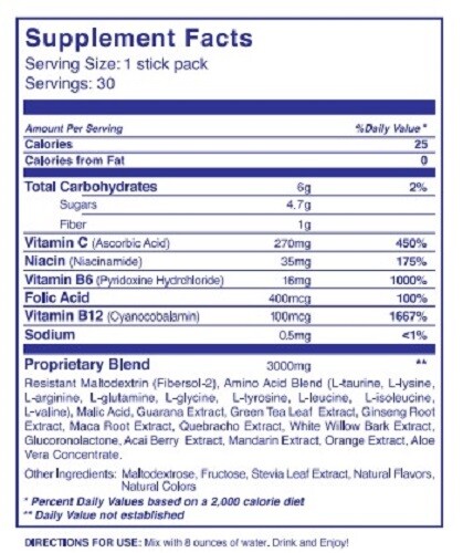 Blue Energy Blend by BHIP Natural Drink For Weight Loss (DOMESTIC FREE ...