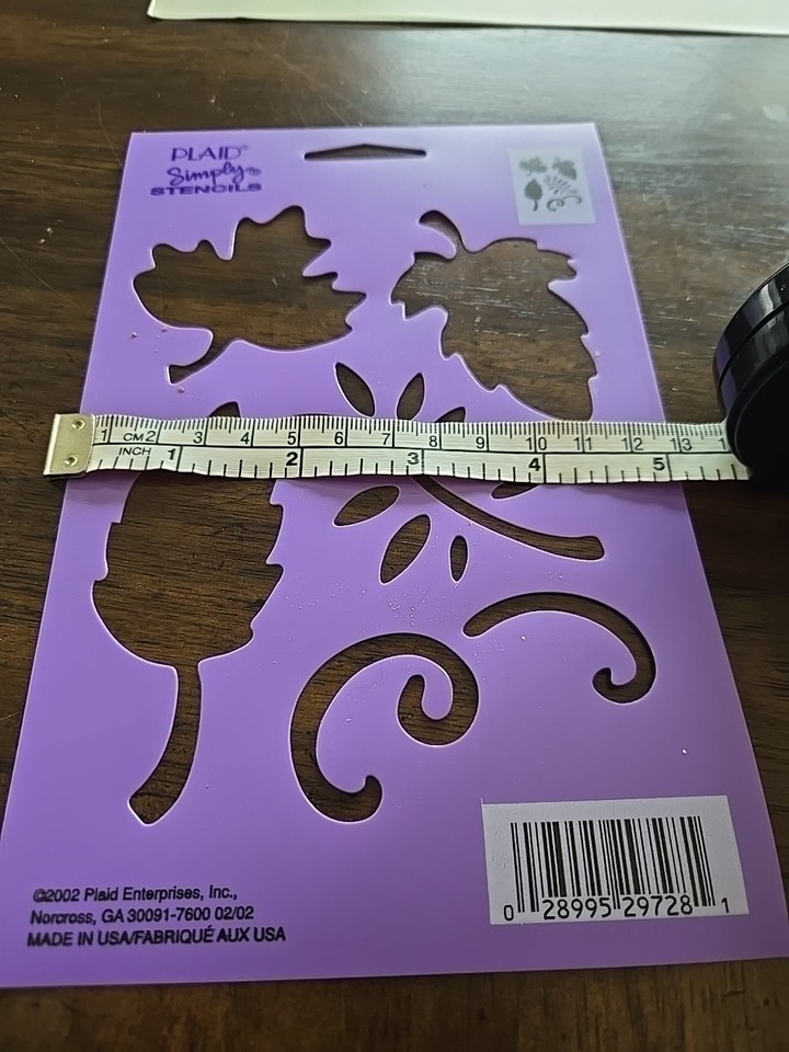 4 New Old Stock PLAID Simply Stencils Fall Leaves And Such Lot Of 4 New ...