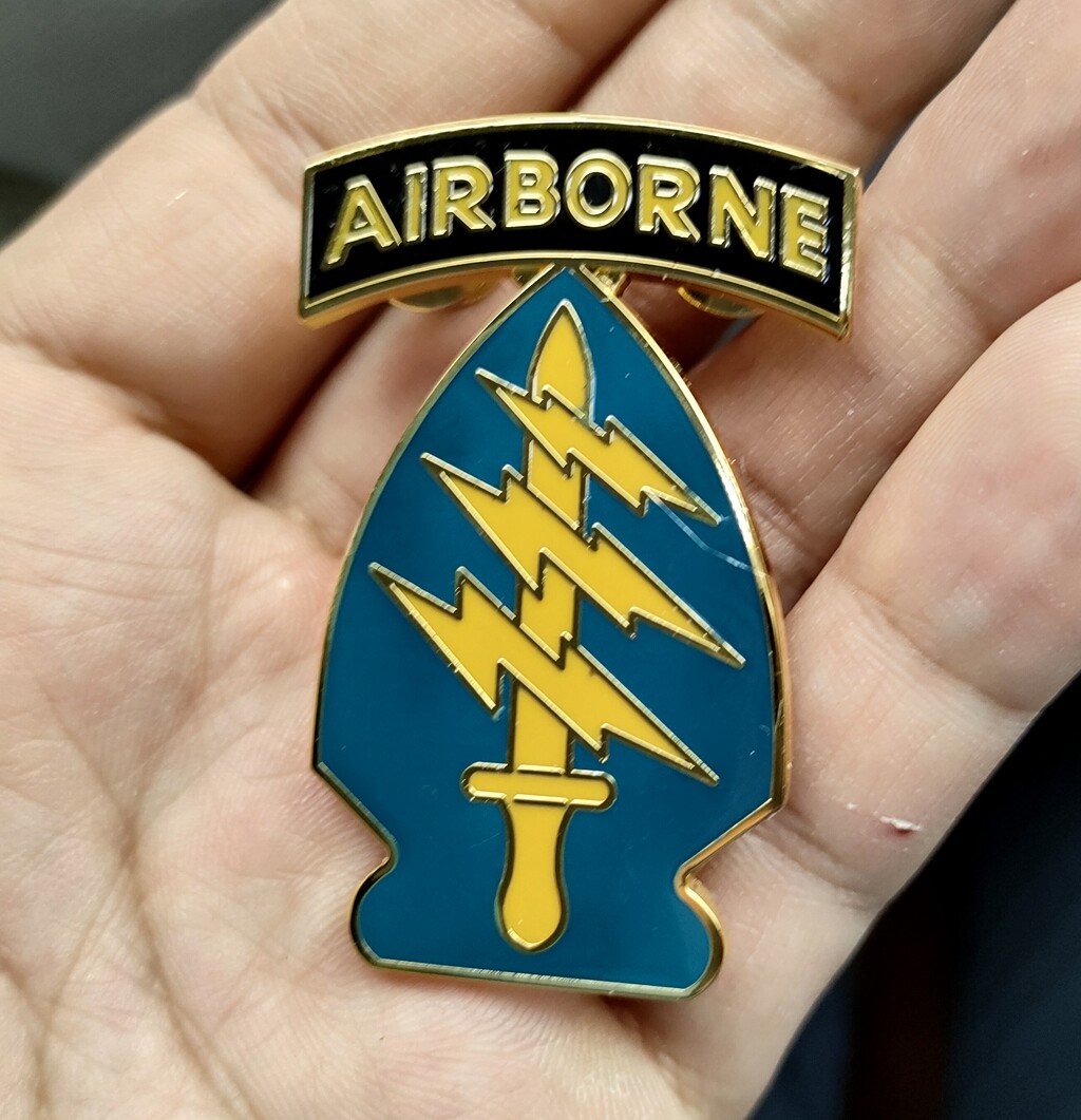 Army Special Forces Combat Pin Asu