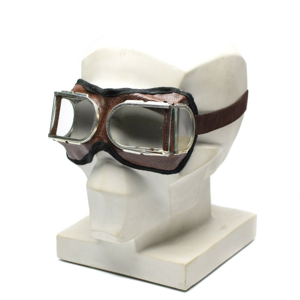 Genuine soviet Russian army motorcycle goggles safety eye protection ...