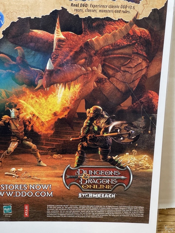 Dungeons & Dragons Online: Stormreach PC 2006 Print Ad/Poster Official ...