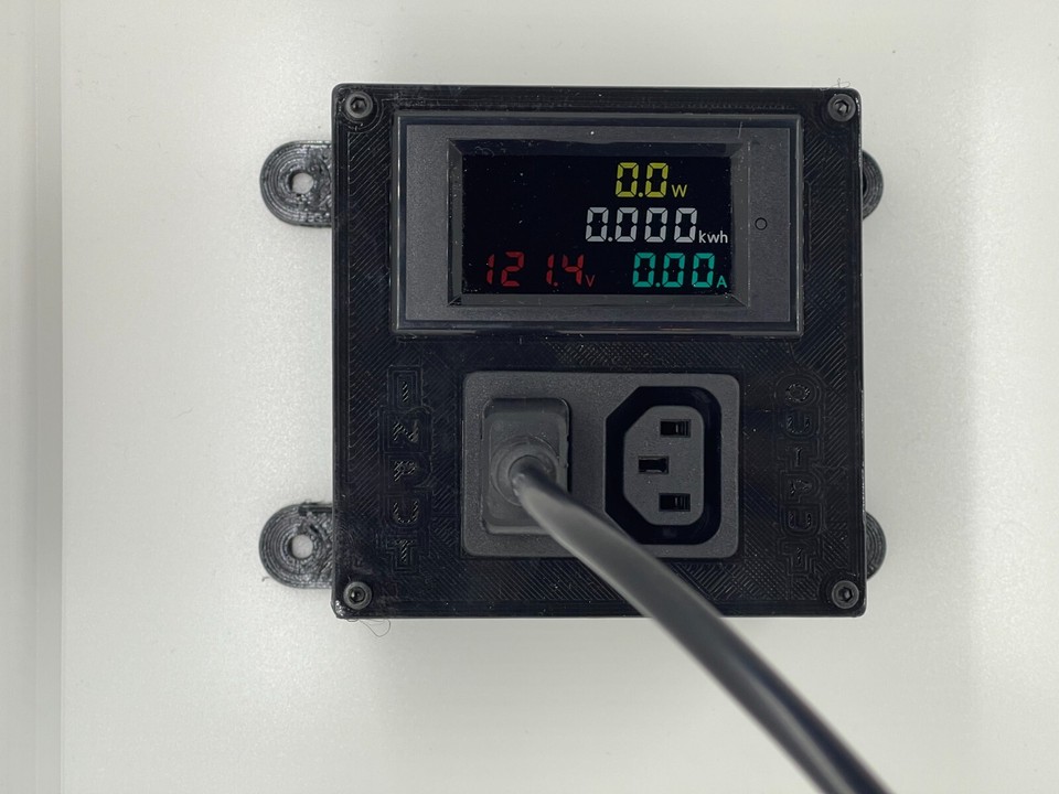 WORKING 110v - 240v Digital Ammeter Voltmeter Box for GPU Mining C13 ...