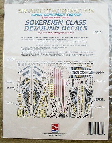 STAR TREK - Sovereign Class Detailing Decals - 1:1400 Scale - by PNT | eBay