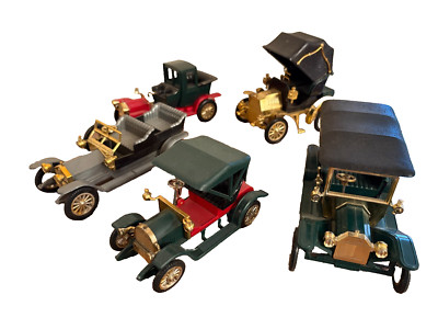 Vintage Lot 5 Nacoral Zaracoza Model Cars Plastic Figure Packard Spain ...