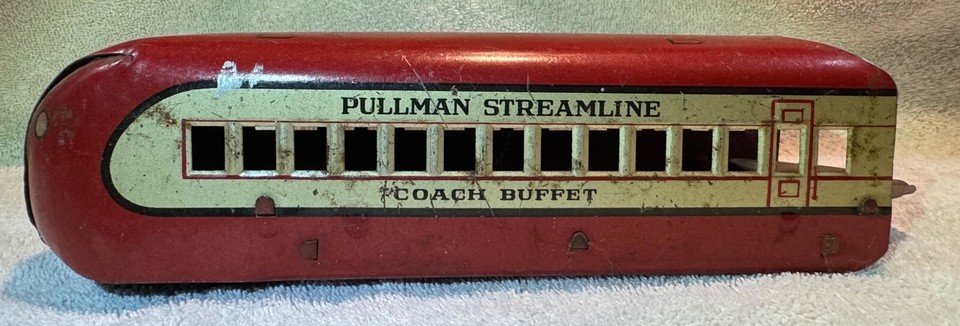 1930’s Marx M10000 Tin Union Pacific Passenger Train w/2 cars Made in ...