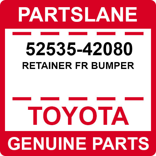 52535-42080 Toyota Retainer Front Bumper Side RH 5253542080 Genuine OEM ...