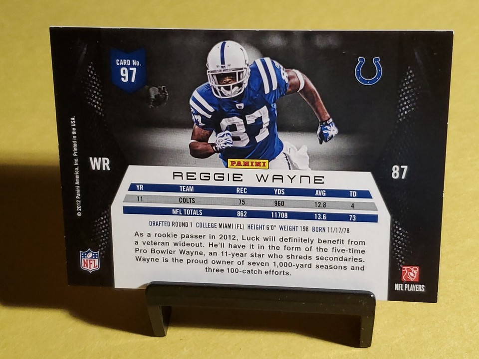 2012 Momentum Football Card #97 Reggie Wayne Indianapolis Colts | eBay