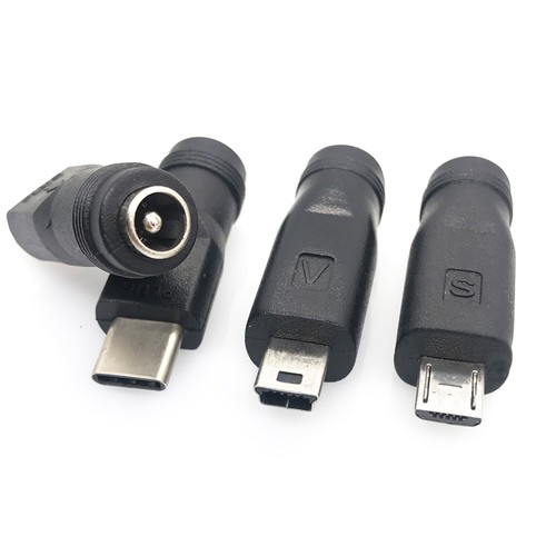DC 5.5 × 2.1mm Power Jack USB 3.1 Type C Mini USB Micro Power Connector ...
